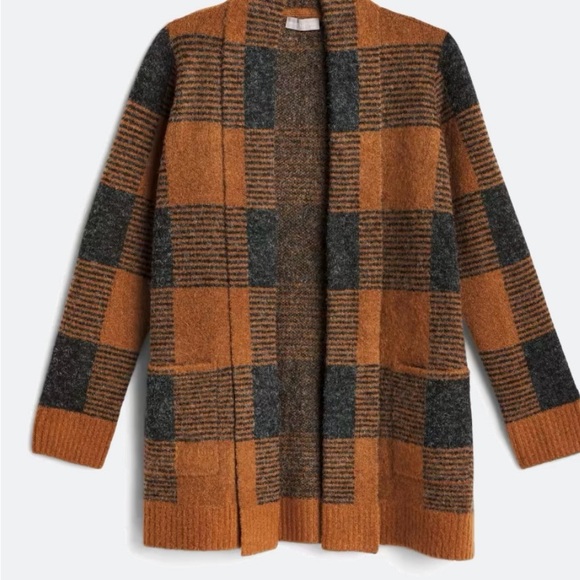 Evolution By Cyrus | Sweaters | Black And Brown Cardigan Sweater With ...